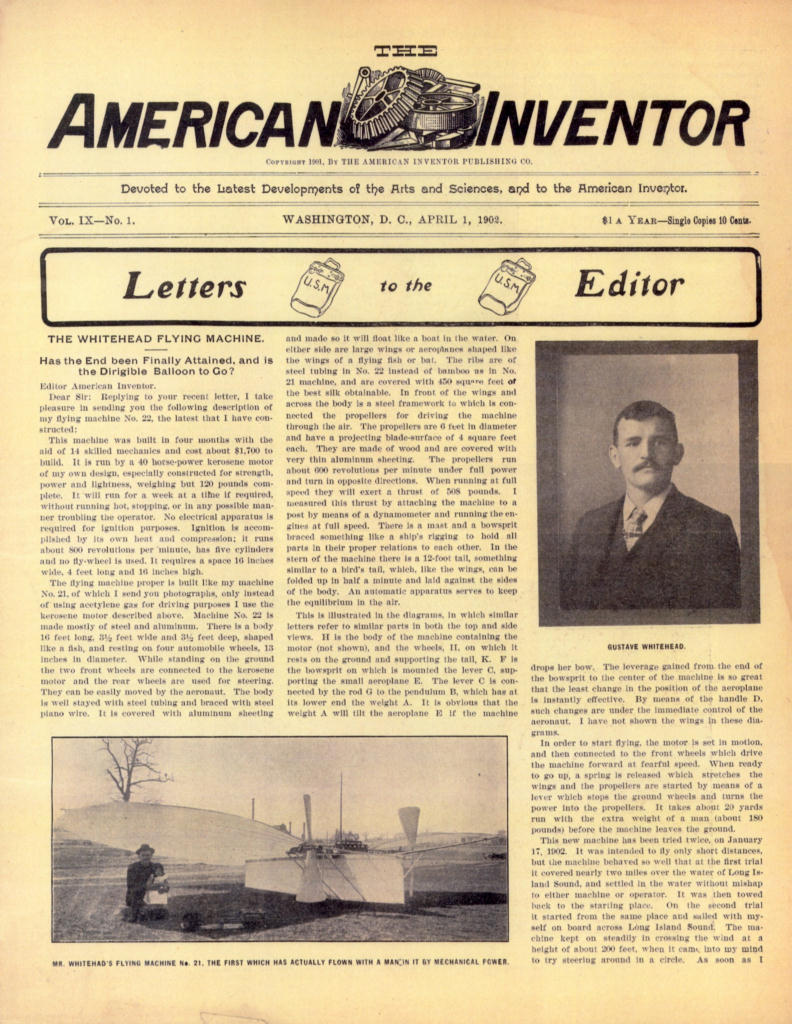 The Wright brothers just glided in 1903. They flew in 1908. - Page 4 ...
