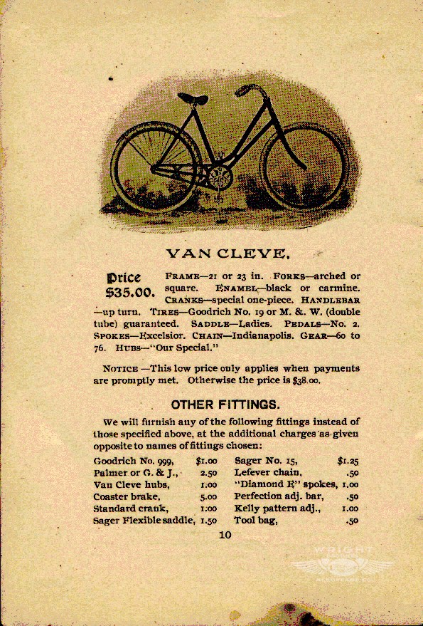 1900 Van Cleve Catalogue