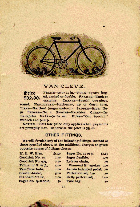 1900 Van Cleve Catalogue